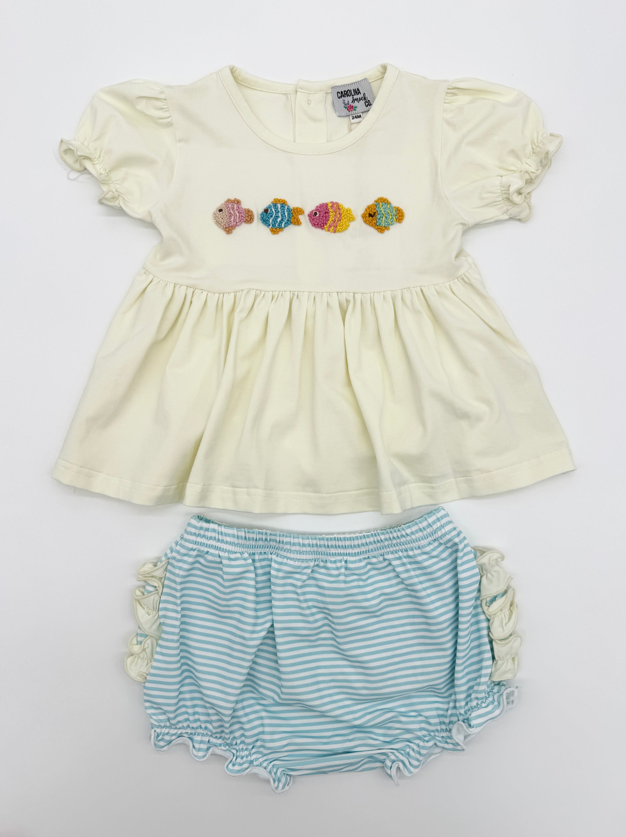 French Knot Fish Bloomer Set